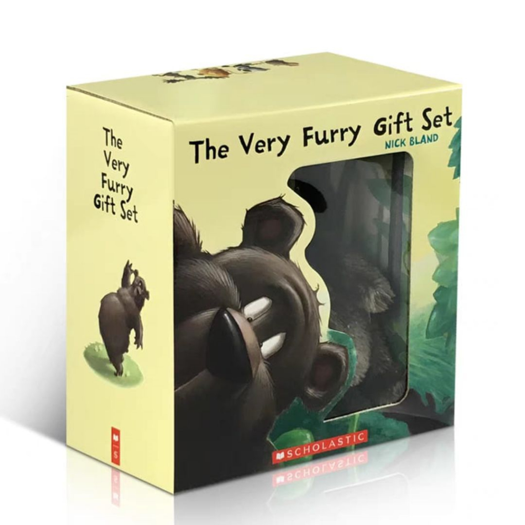 The Very Furry Gift Set (brand new, boxed set, 4 books + bear stuffed ...