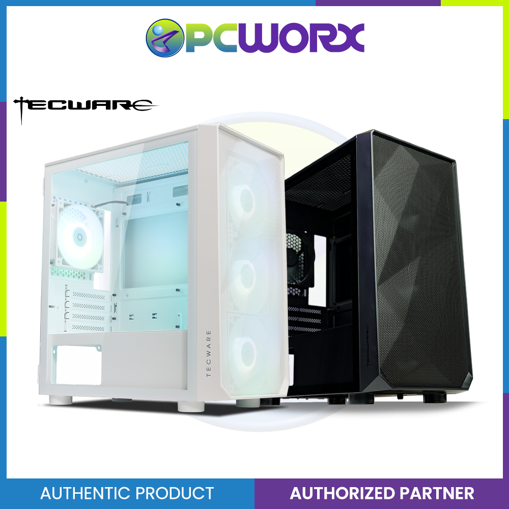 Tecware Forge M Omni ARGB Case 4x120mm ARGB Fan ( Black | White | Pure ...