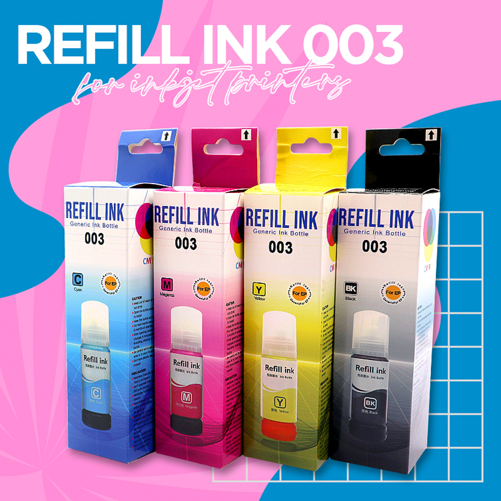 Refill Ink for Inkjet Printer 003 Dye Ink | Shopee Philippines
