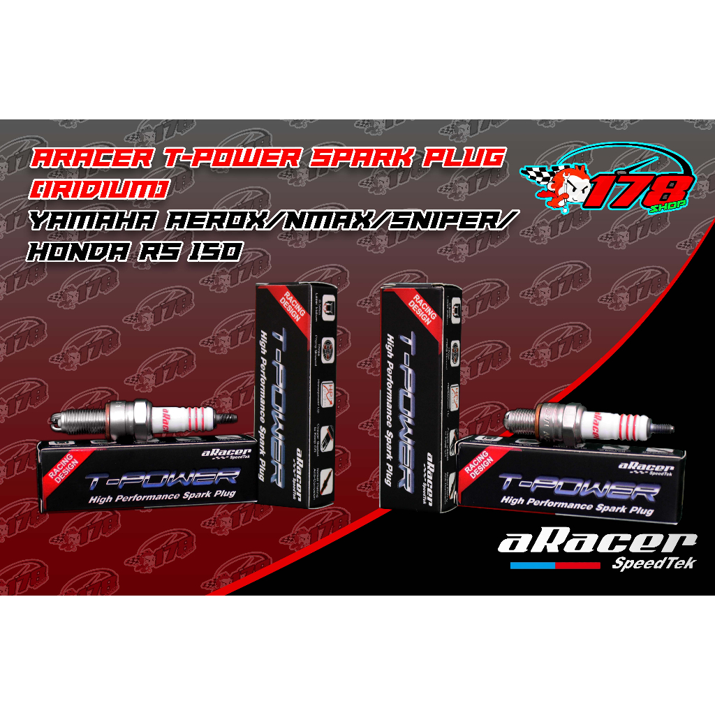 Aracer t-power laser iridium spark plug | Shopee Philippines