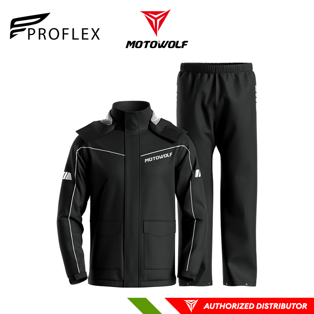 MOTOWOLF V3 & V3B Raincoat Jacket & Pants (With Shoe Cover & Carrying ...