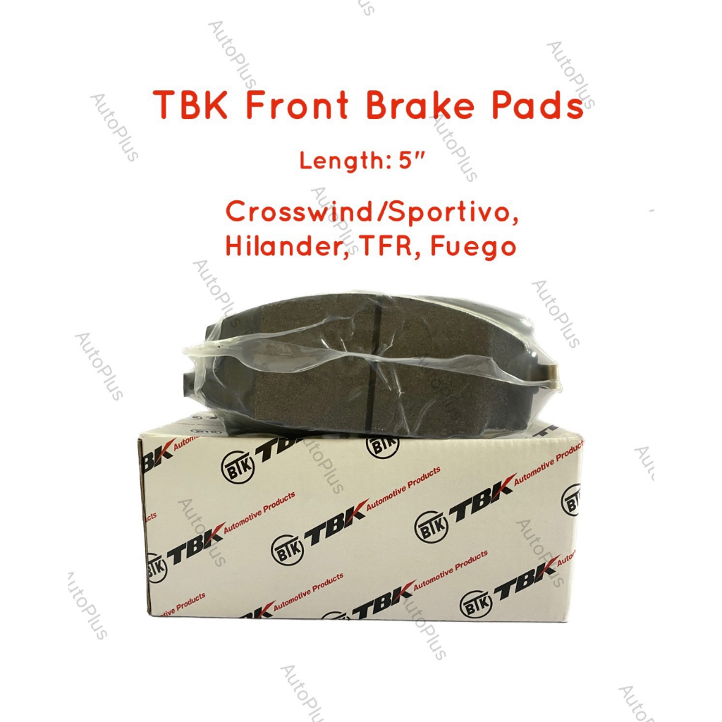 TBK Japan Disc Pads Brake Pads: Isuzu Crosswind / Sportivo, Hilander ...