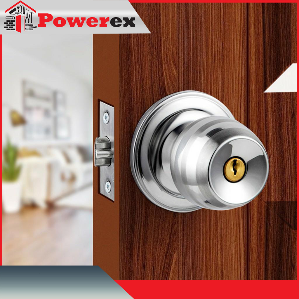 Stainless Steel Ball Lock Indoor Door Knob For Bedroom Heavy Duty Lock ...