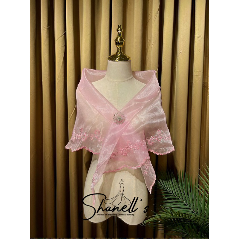 Alampay Filipiniana with brooch pin | Shopee Philippines