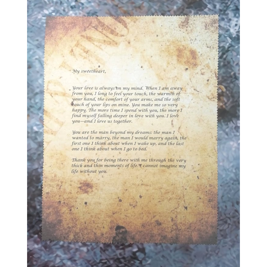 Personalized Message Printed Papers with Vintage Design Printing Print ...