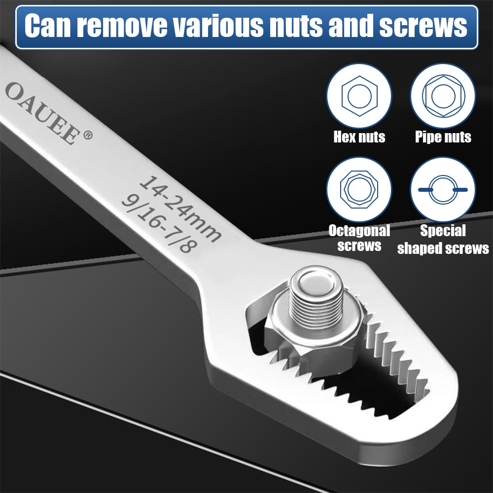 (All In One Wrench)Universal Adjustable Multifunctional Double-Head ...