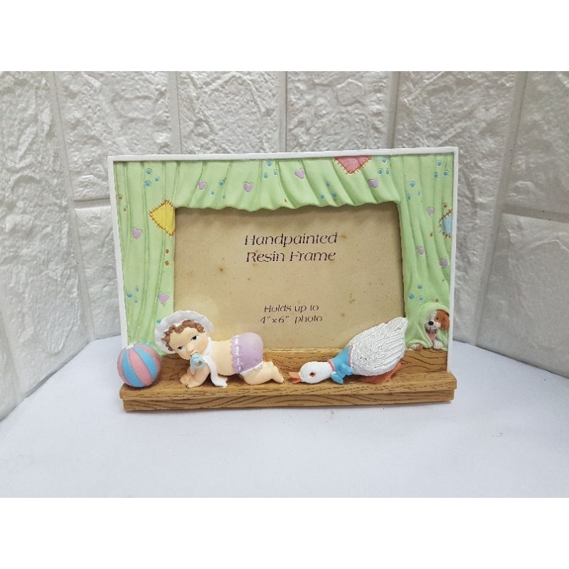 5R Polyresin Photo frame with Baby and Goose | Shopee Philippines