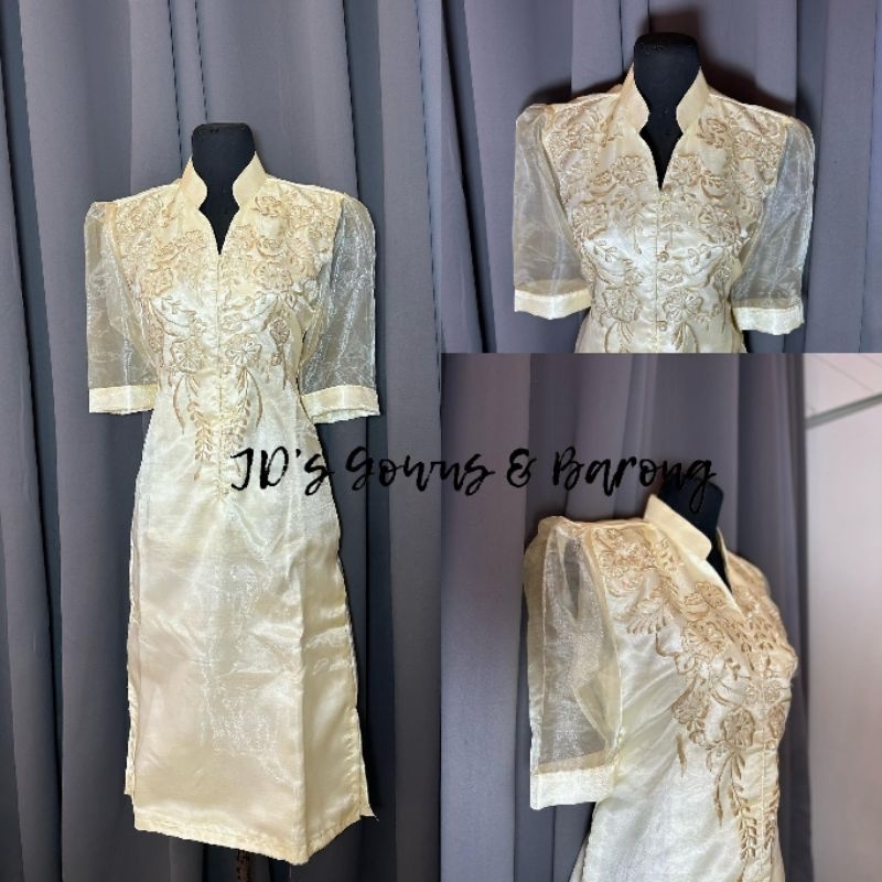 Ladies Barong Modern Style (Embroidered) | Shopee Philippines