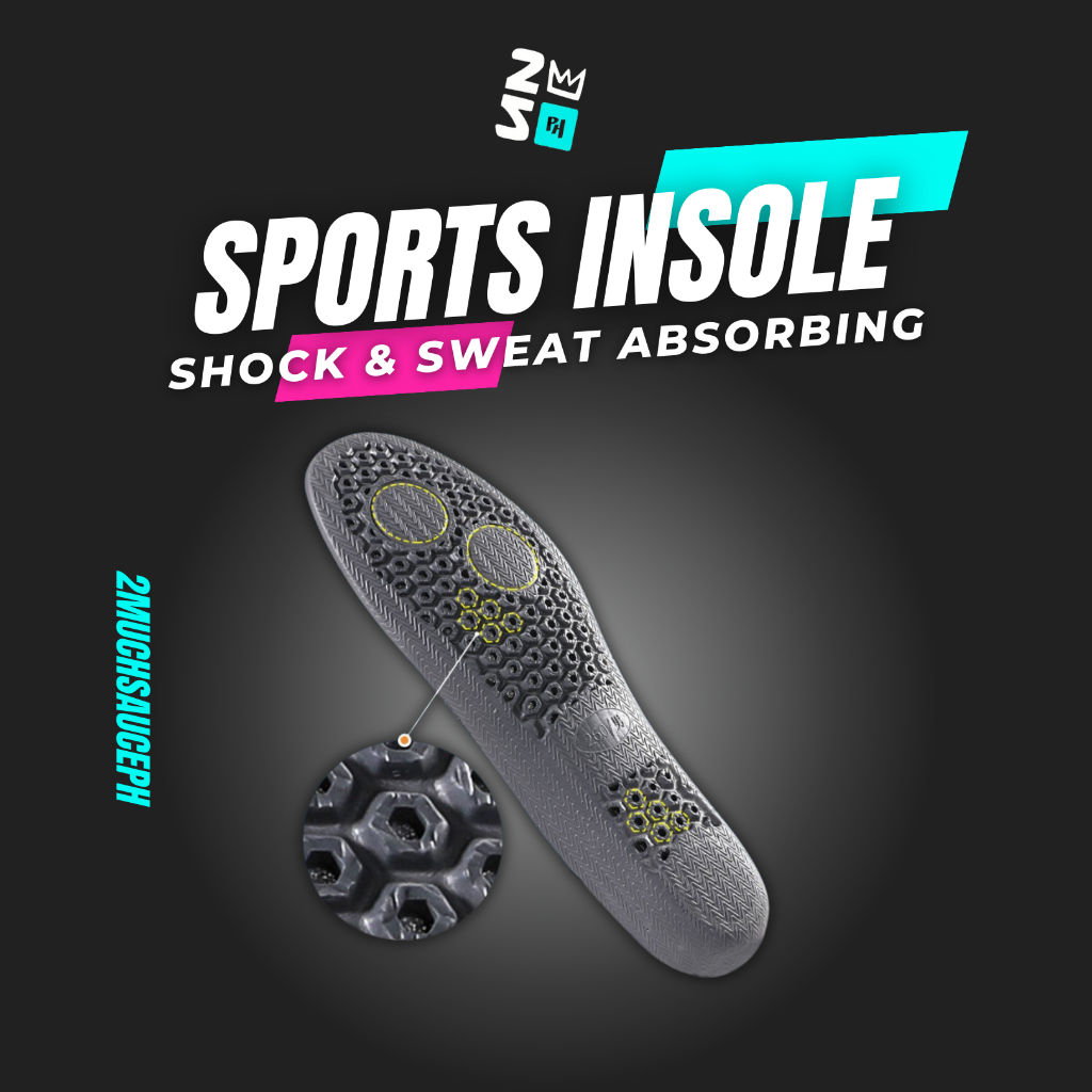 PREMIUM INSOLE SHOCK ABSORBING & SWEAT ABSORBING SPORTS PERFORAMCE ...
