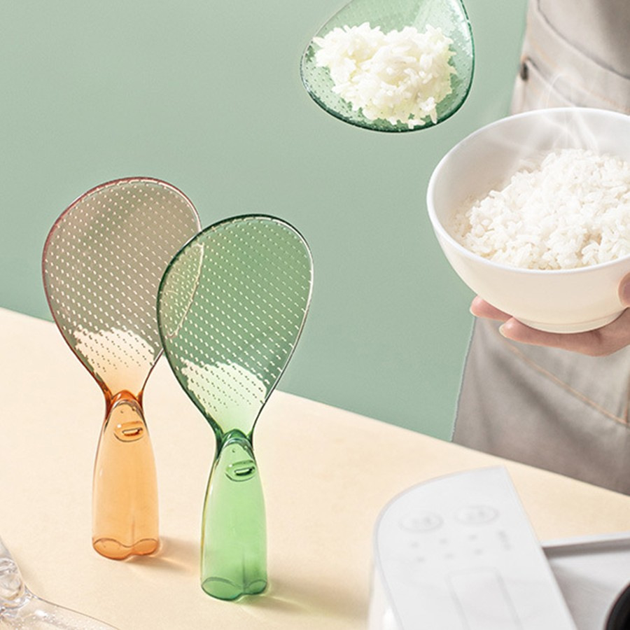 Rice Paddle Non-Stick Rice Spoon Stand-up Serving Spatula Vertical Rice ...