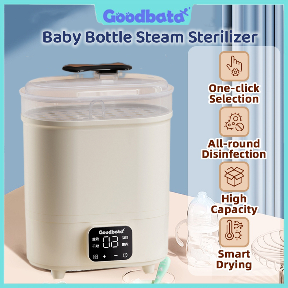 Goodbata Electric Baby Bottle Sterilizer Dryer Large Capacity Steam ...