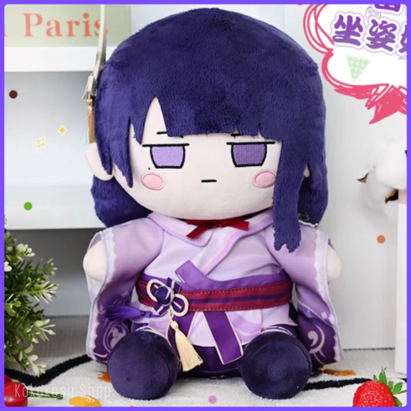 [ON HAND] Genshin Impact Unofficial ManTou 30cm Raiden Shogun Plushie ...