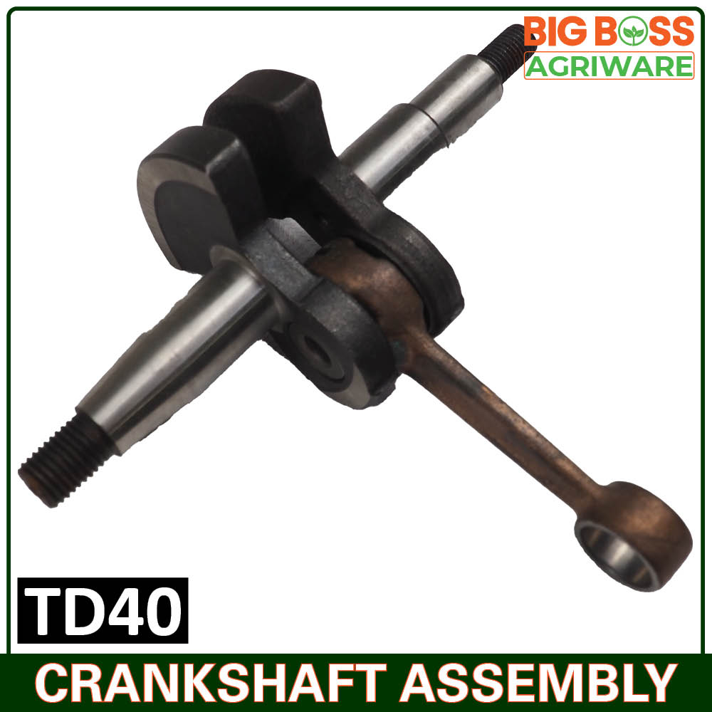 BBA TD400 Crankshaft Assembly for Kawasaki, KAAZ 2-Stroke Grasscutter ...