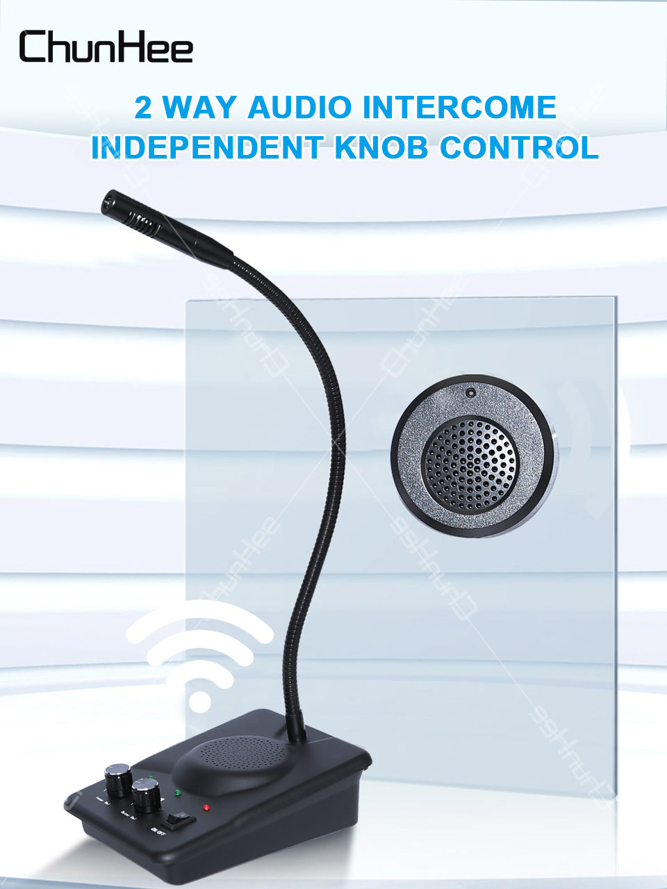 Chunhee Window Intercom Wireless Speaker Mic Window Microphone Speaker Dual-Way WI08| 10% Off ...