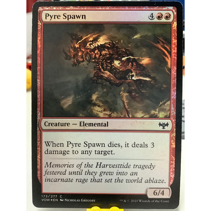 MAGIC: The Gathering - Pyre Spawn FOIL (Immistrad: Crimson Vow ...