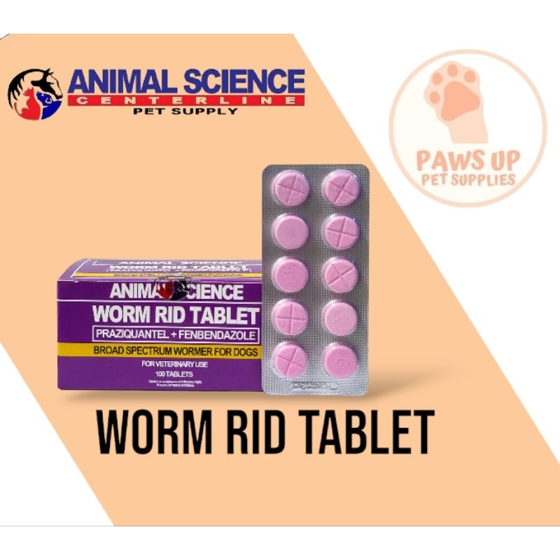 Animal Science Wormrid - Dewormer | Sold per Tablet with -FREE STICKER ...