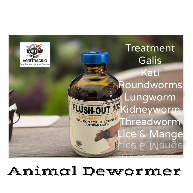Flush-Out 102 Animal Dewormer( Alis ang mga Bulate ) | Shopee Philippines