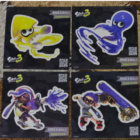 Splatoon 3 Sticker Set (Set of 4) | Shopee Philippines