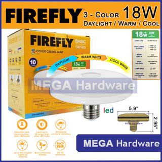 Firefly LED UFO Ceiling Bulb 15W 18W 20W (3Color Daylight, Cool or Warm ...