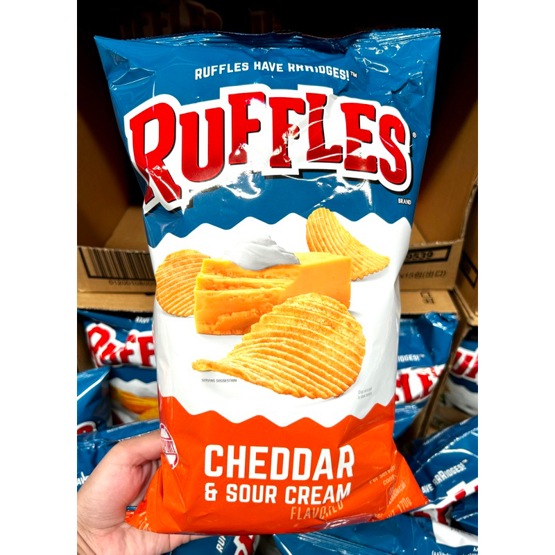 Ruffles Cheddar & Sour Cream Potato Chips 184.2g | Shopee Philippines