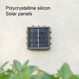 Solar Night Light Convex Mirror Wall Lamp Waterproof Outdoor Soalr ...