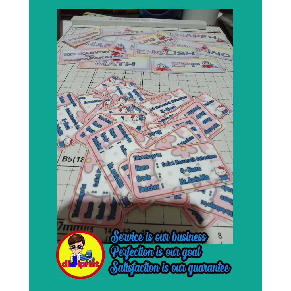 Sticker Label Notebook/Book | Shopee Philippines