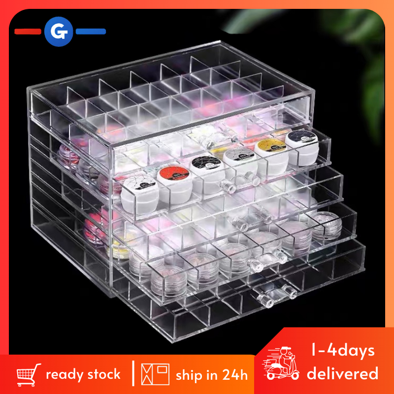 Acrylic Organizer Removable Nail Art Decoration Accessories Clear ...