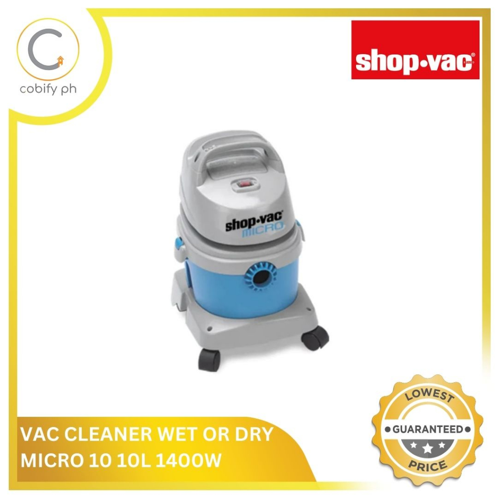 Shopvac Vacuum Cleaner Wet/Dry Micro 10 10L 1400W | Shopee Philippines