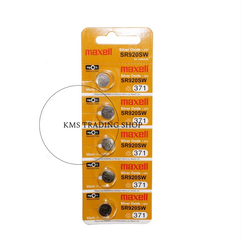 Original Maxell SR920SW Silver Oxide Battery Sold per pc & per pad ...