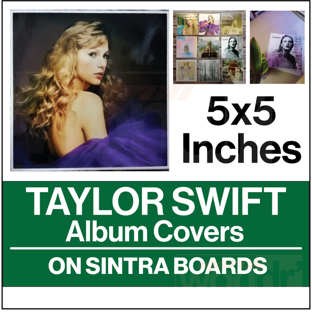 Taylor Swift Swiftie Taylors Version Album Covers 5x5 Inches Wall Décor ...