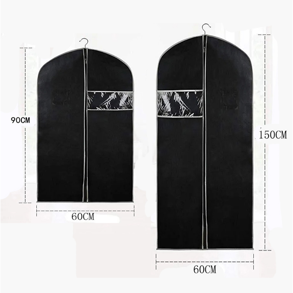 Dress Garment Protector Dust-proof Covers Suit Case Garment Bags Zipper ...