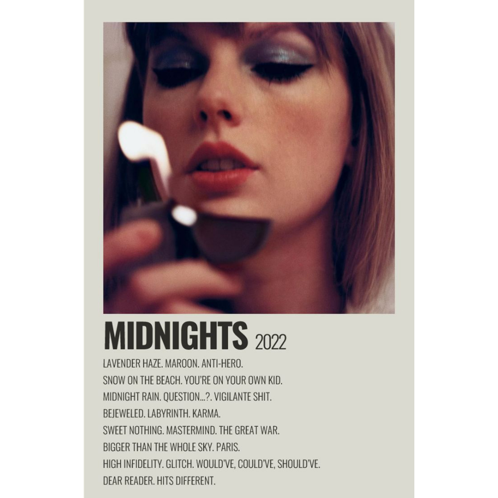 Taylor Swift Midnights Notebook with Polaroid | Shopee Philippines