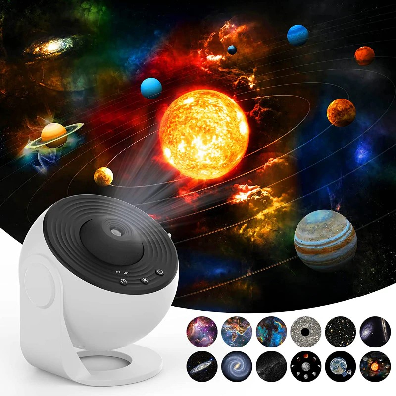 13 In 1 Planetarium Galaxy Starry Sky Projector Night Light HD Star ...