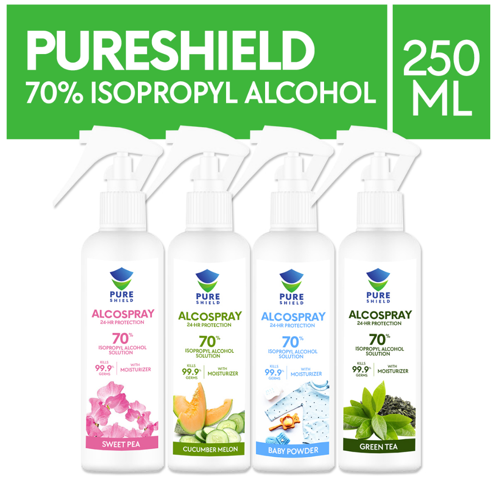 Pureshield Alcospray 70% Isopropyl Alcohol 250ML | Everyday Store ...