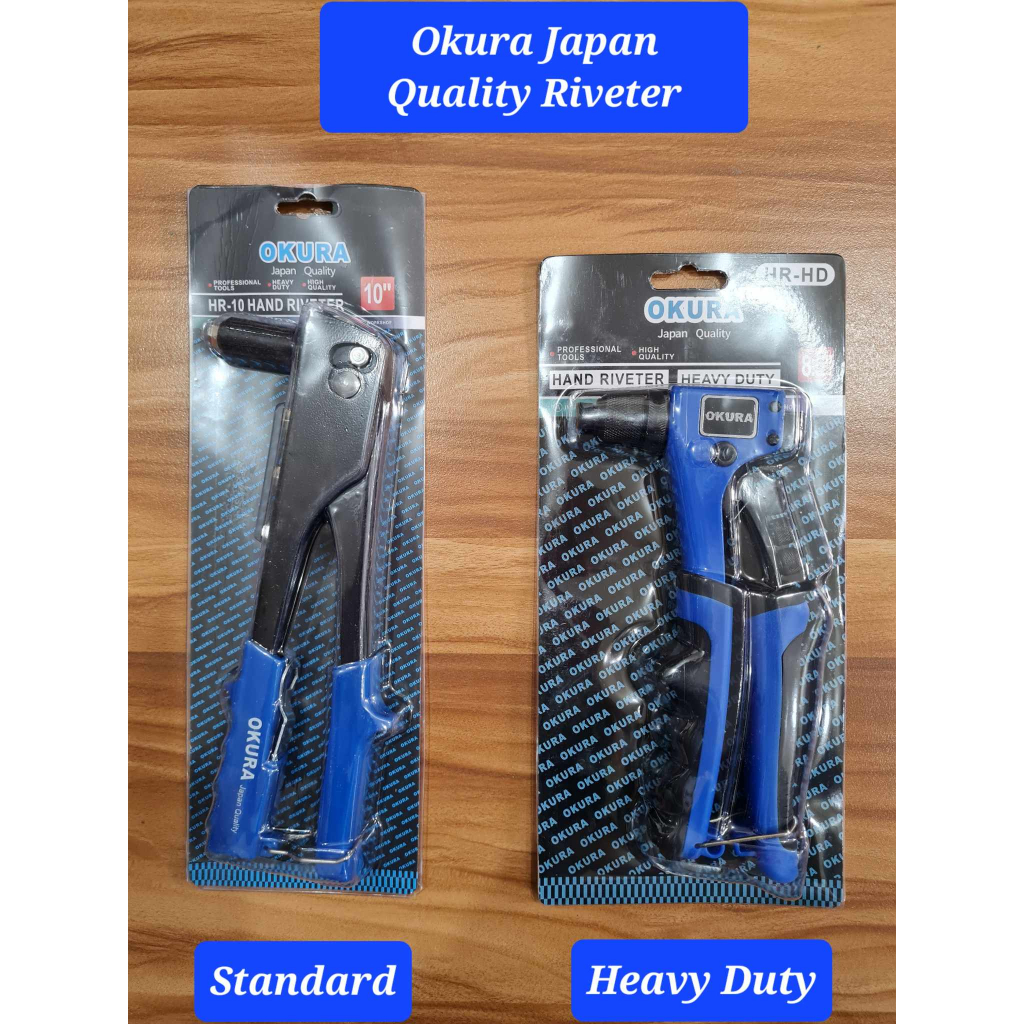 Okura Japan Quality Hand Riveter / Heavy Duty Riveter 4 Nozzles (per pc) | Shopee Philippines