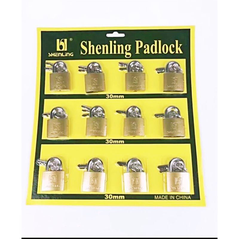 SHENLING PADLOCK SET 12pcs. | Shopee Philippines