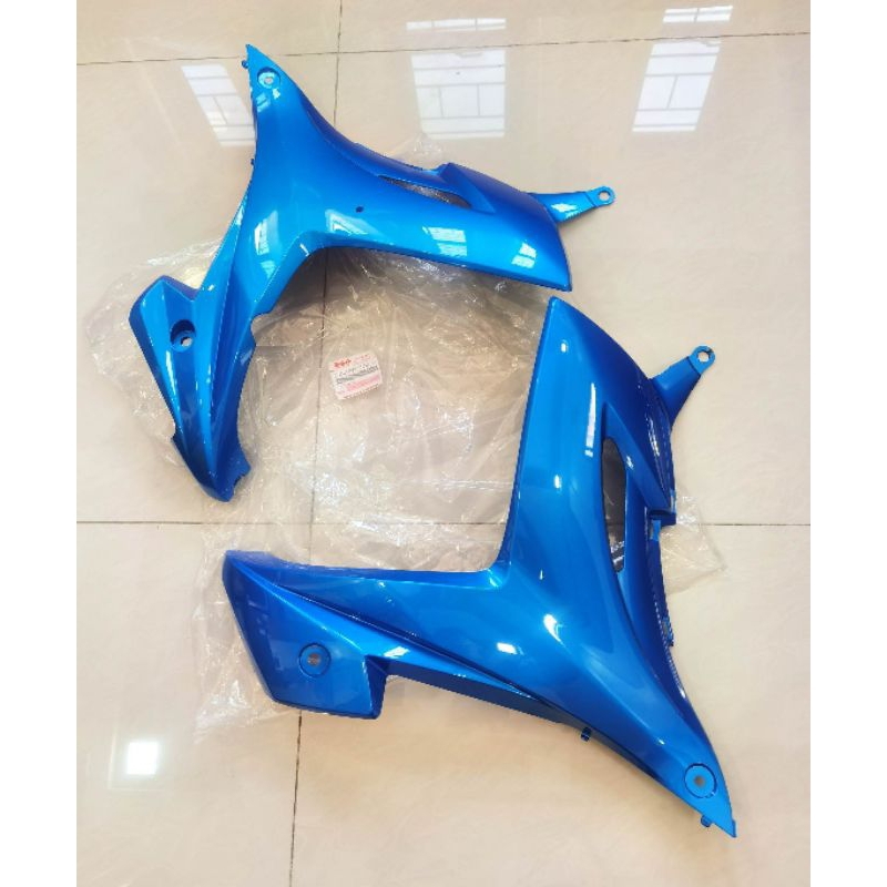 Leg shield / Wings cover Raider J115 Fi Light blue, Suzuki Genuine ...
