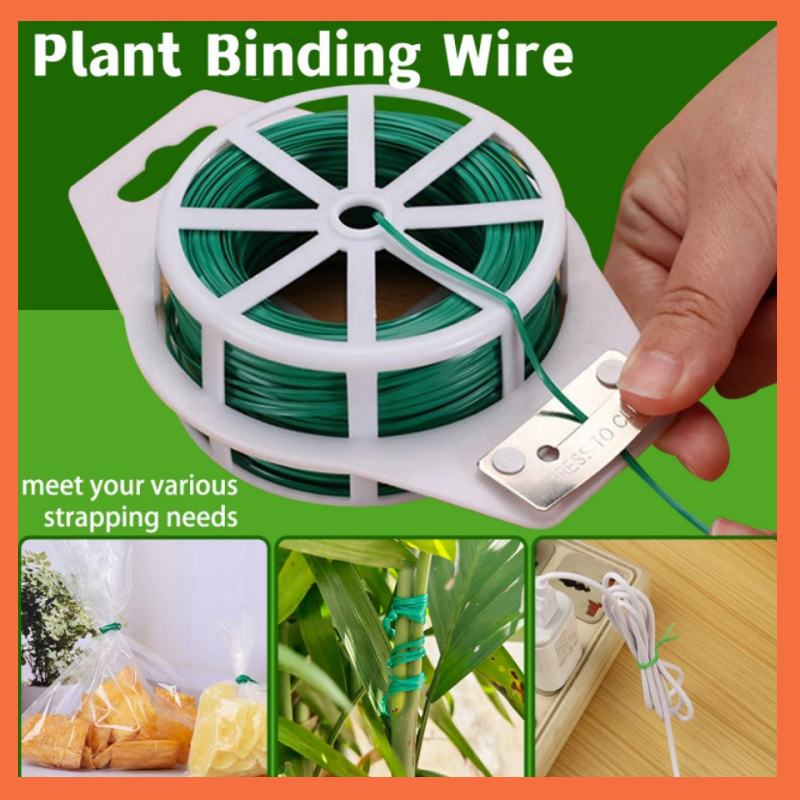 20/50/100m Garden Twist Tie Reusable Green Plant Climbing Support Cable ...
