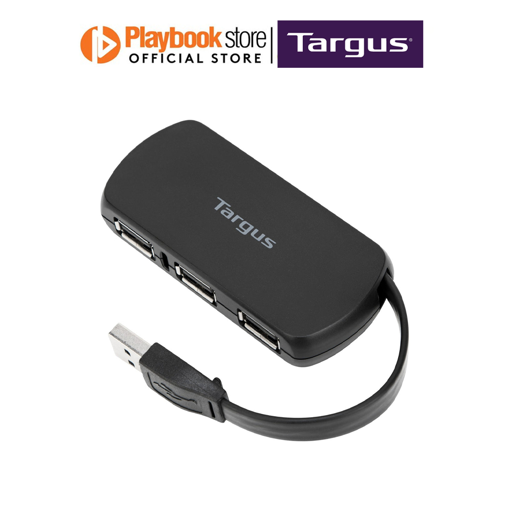 Targus USB 2.0 4-Port Compact Design Hub - Black (ACH214) | Shopee ...