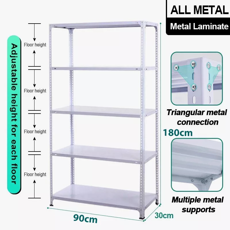 Heavy Duty Steel Rack Metal Shelf Stainless Racks Metal Organizer 5 ...