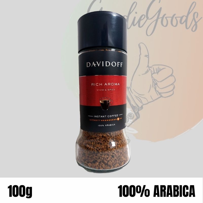 Davidoff Rich Aroma Vivid & Spicy Instant Coffee 100% Arabica 100g (Exp ...