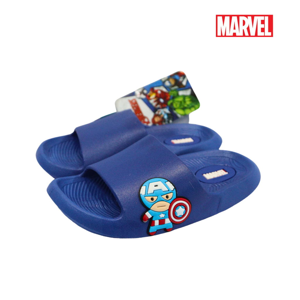 Marvel Avengers Captain America Chibi Slides Slippers CA22042S | Shopee ...