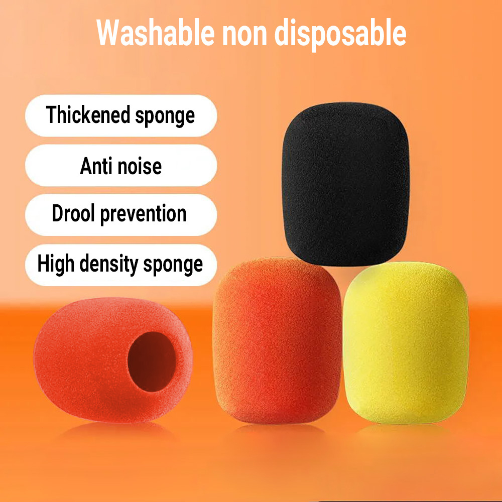 Microphone Foam Mic Foam Cover Microphone Shield Mic Sponge Handheld ...
