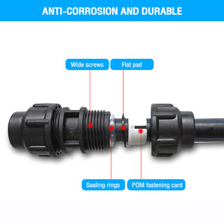 PE pipe fittings quick connection 20, 25, 32 water pipe quick coupling ...