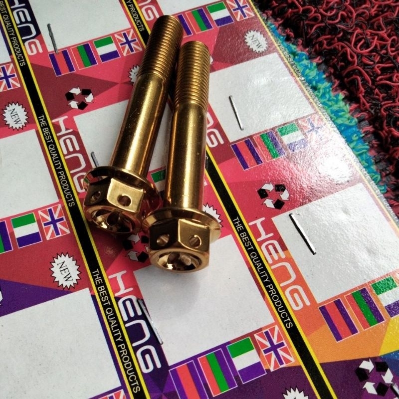 Heng pipe bolts for Honda click v3/v2/v1/Pcx/adv (gold bolts) | Shopee ...