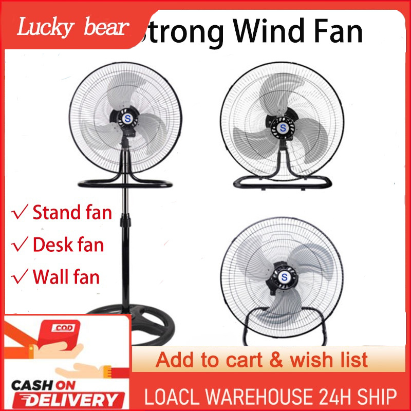 3 in 1 Stand Fan Desk Fan Inverter Floor Fan Strong Wind Cooling Fan ...