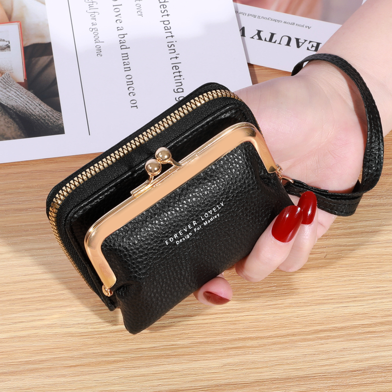 Korean Cute Coin Purse Detachable Wallet Ladies Card Holder Elegant ...
