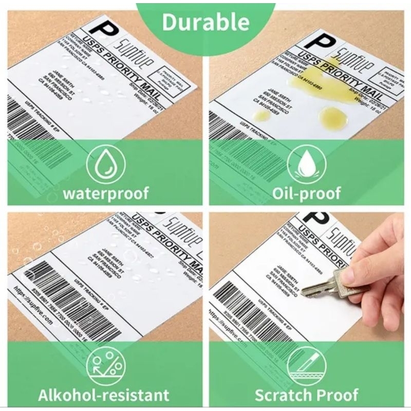 Thermal waybill sticker 500Labels A8(76mm×130mm), A6(100mm×150mm ...
