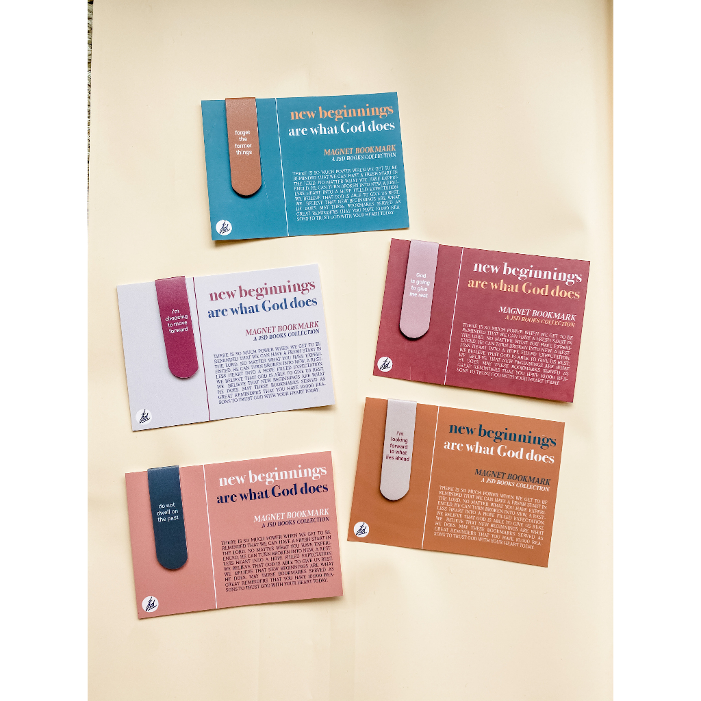New Beginnings Magnetic Bookmarks | Shopee Philippines