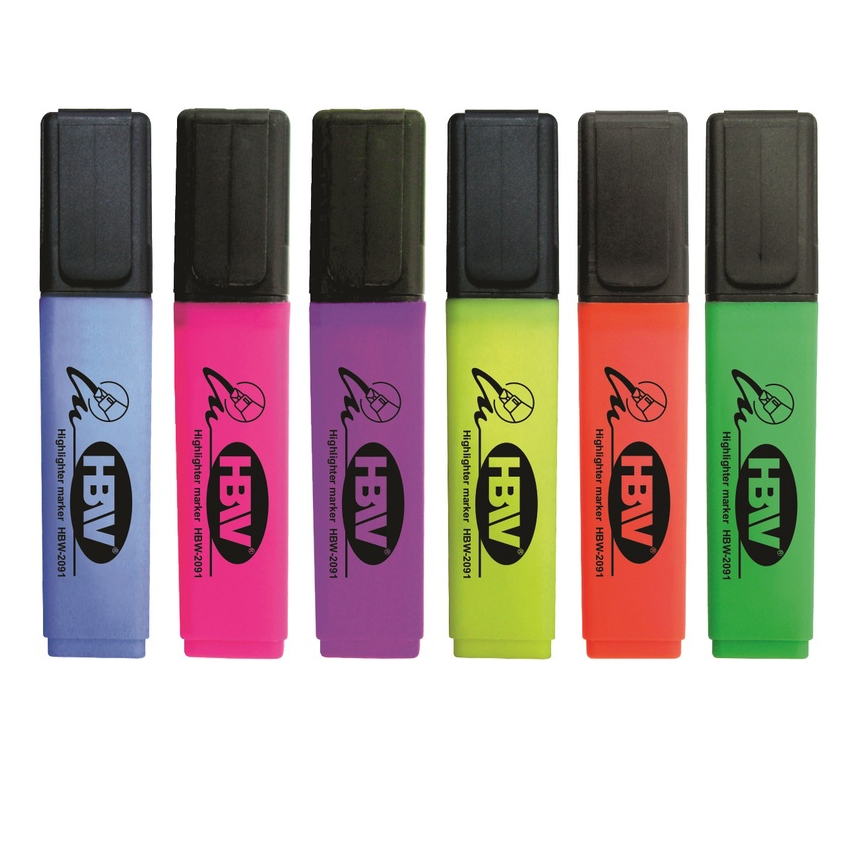 Hbw Highlighter Neon Marker Chisel Tip 2091 | Shopee Philippines
